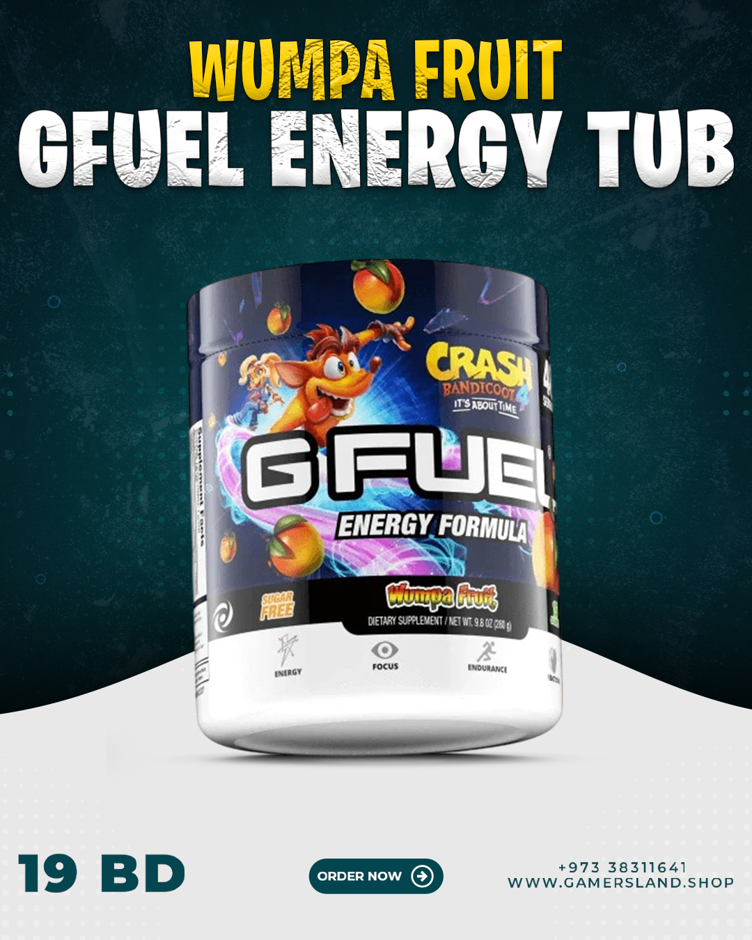 GFUEL Wumpa Fruit - GAMERS LAND